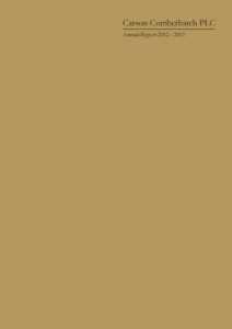 Investor Relations | Financial Reports | Carson Cumberbatch PLC