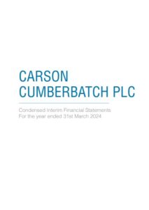 Investor Relations | Financial Reports | Carson Cumberbatch PLC