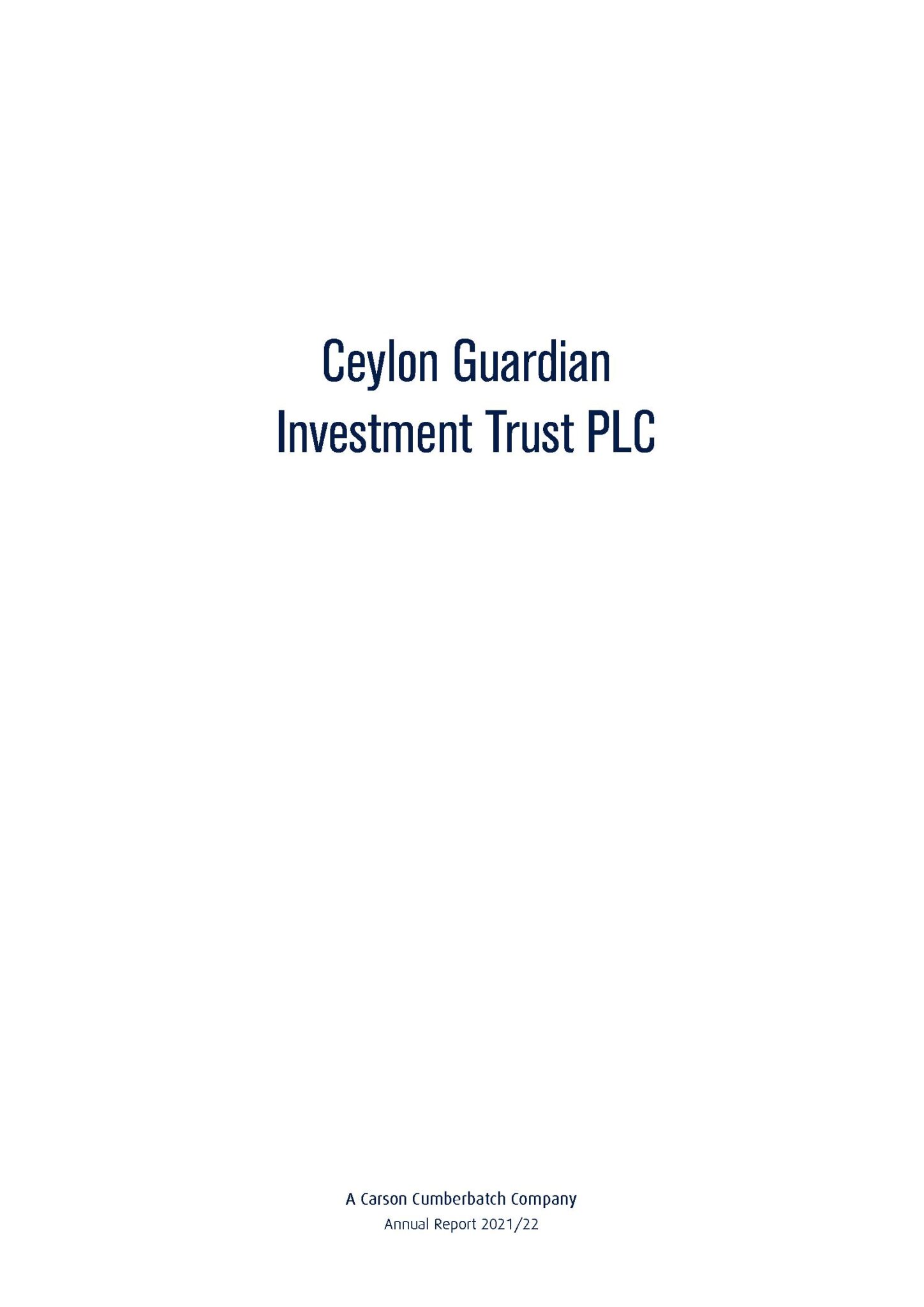 Investor Relations | Financial Reports | Carson Cumberbatch PLC